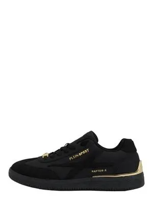 PLEIN SPORT Raptor-x Leather Sneakers - Black