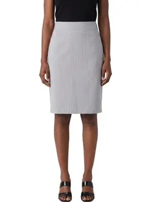 VIVIENNE WESTWOOD Pencil Skirt With Pin Stripes - Grey