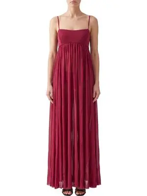 Zimmermann Luna Maxi Dress - Fuchsia