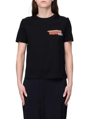 Max Mara Printed Cotton T-shirt - Black