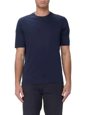 XC Basic Short-sleeved Crew Neck T-shirt In Cotton With A Slim Fit Navy