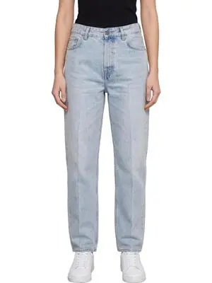 HAIKURE Mid-rise Straight Jeans In Organic And Recycled Cotton - Blue