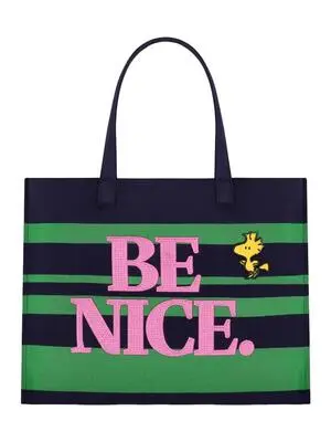 ESSENTIEL ANTWERP Essentiel Antwerp Jobba Shopping Bag With Peanuts Graphics