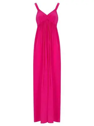 Essentiel Antwerp Jacobean Maxi Dress - Fuchsia
