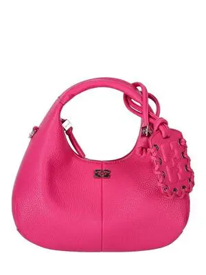 GANNI Mini Hobo Handbag - Fuchsia