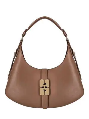 GANNI Ganni Kat Small Coca Mocha Shoulder Bag