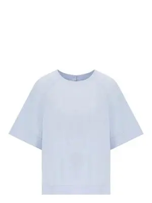 Max Mara Ridente Blouse Cotton - Light Blue