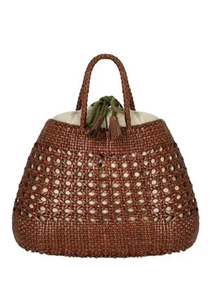 Dragon Diffusion Santa Cano Basket Bag - Tan