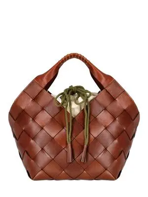 Dragon Diffusion Botteghe Leather Handbag - Tan