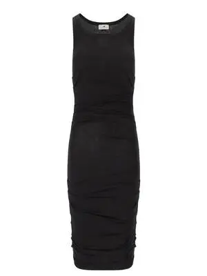 Elisabetta Franchi Midi Jersey Dress - Black