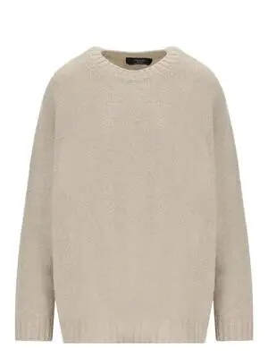 Max Mara Pesco Alpaca-blend Crewneck Sweater - Beige