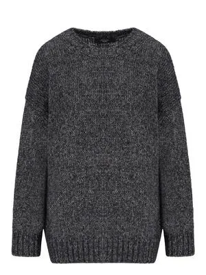 Max Mara Furetto Mohair & Lurex Jumper - Grey