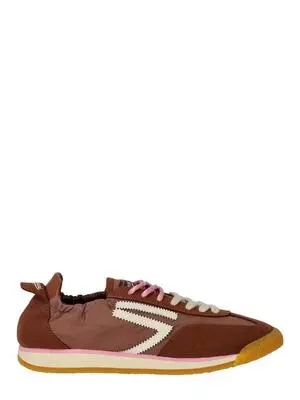 PURAAI Vintage Nylon Sneaker - Brown