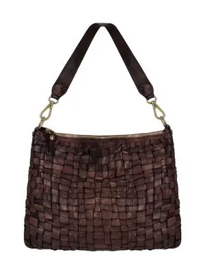 CAMPOMAGGI Carla L Dark Shoulder Bag - Brown