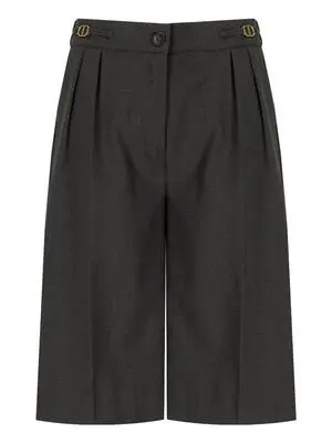 TWINSET Twinset Bermuda Shorts With Logo Buckles