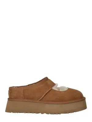 UGG Bea Suede Mary Jane Platform Shoes - Brown