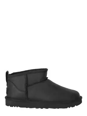 UGG Classic Ultra Mini Leather Boot - Black