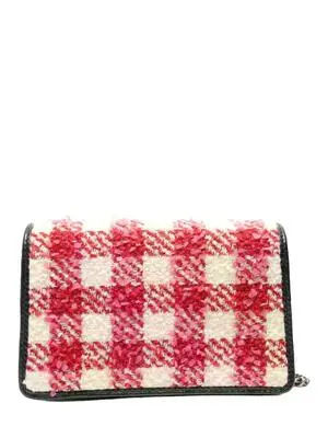 Gucci Gg Tweed Dionysus Shoulder Bag - Red
