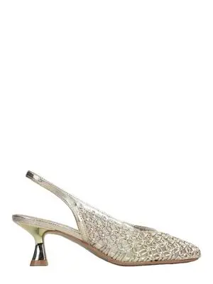 MARC ELLIS Woven Slingback Pumps - Neutrals