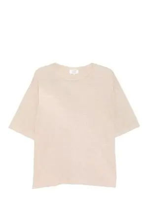 Maison Kitsuné Logo-embroidered T-shirt - Neutrals