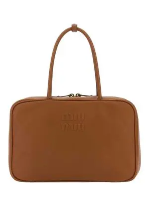 Miu Miu Caramel Leather Handbag - Brown