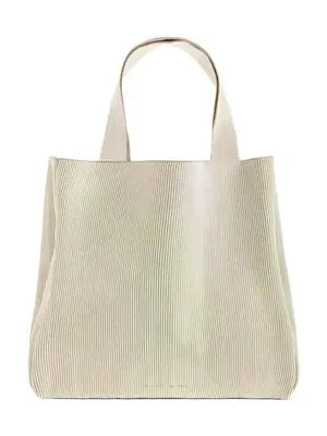SAMSOE SAMSOE Samira Ribbed Knit Shoulder Bag - Neutrals