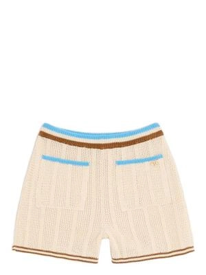 Valentino Garavani Vlogo Knit Shorts - Birch