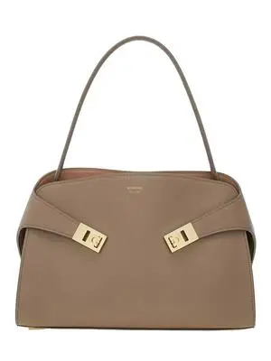 FERRAGAMO FERRAGAMO Medium Hug Soft Shoulder Bag Grey