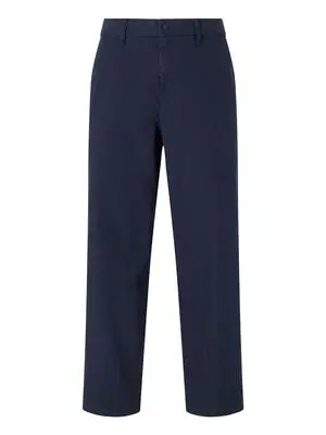 Rag & Bone Straight-leg Cotton-twill Trousers - Navy