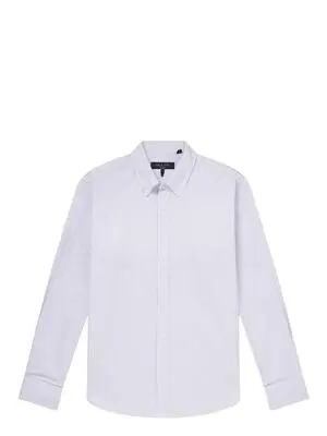 Rag & Bone Button-down Collar Cotton-poplin Shirt - Blue