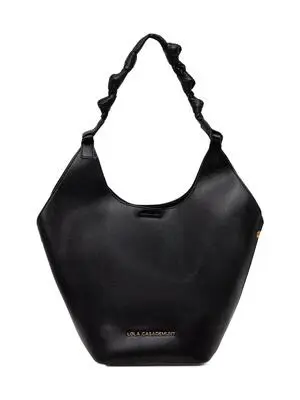 LOLA CASADEMUNT Knotted Handle Tote Bag - Black