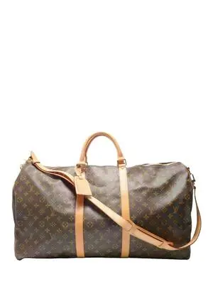 LOUIS VUITTON Monogram Keepall Bandoulière 60 - Brown
