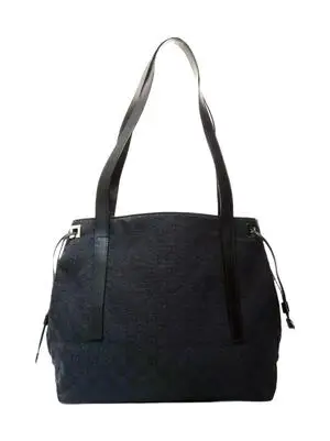 Gucci Monogram Canvas Tote Bag - Black