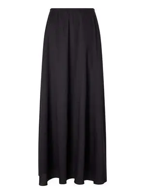 LESET Yoko Cotton Maxi Skirt - Black