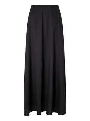 LESET Yoko Cotton Maxi Skirt - Black
