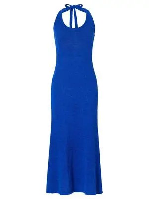 Faithfull The Brand Bianca Cotton-blend Maxi Dress - Blue