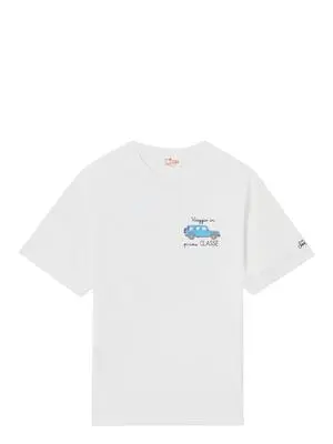 MC2 SAINT BARTH Portofino Print-detail T-shirt - White
