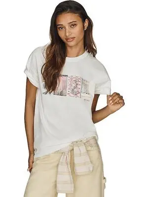 DAMSON MADDER Organic Cotton Graphic T-shirt - Off White
