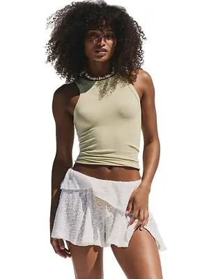 Free People Nico Cotton Shorts - Ivory