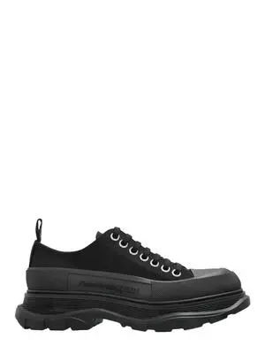 Alexander McQueen Tread Slick Lace-up Sneakers - Black