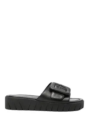 TAMARIS Buckle-detail Flatform Sandals - Black