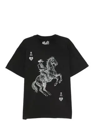 MELT Graphic-print T-shirt - Black