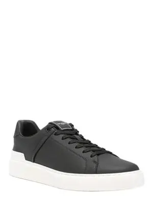 Balmain Logo-embossed Lace-up Sneakers - Black