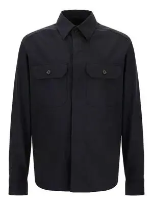 Zegna Flap-pocket Shirt Jacket - Blue