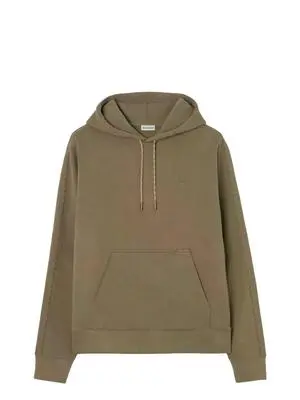 Burberry Check Piping Cotton Hoodie - Brown
