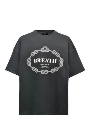 BREATH Logo-print T-shirt - Black