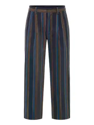Viktor & Rolf Bayadere Stripe Pleated Trousers - Blue