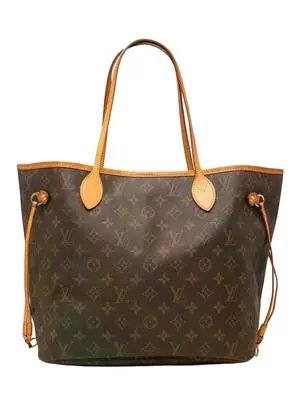 LOUIS VUITTON Monogram Neverfull Mm Tote Bag - Brown