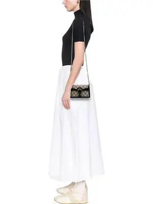 Gucci Mini Gg Supreme Dionysus Crossbody Bag - Black