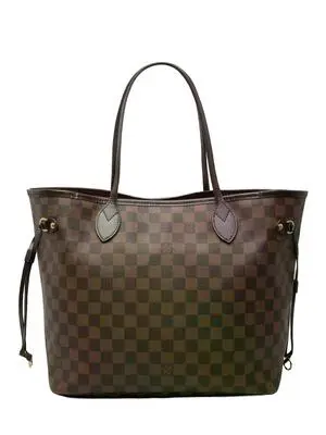 LOUIS VUITTON Damier Ebene Neverfull Mm Tote Bag - Brown